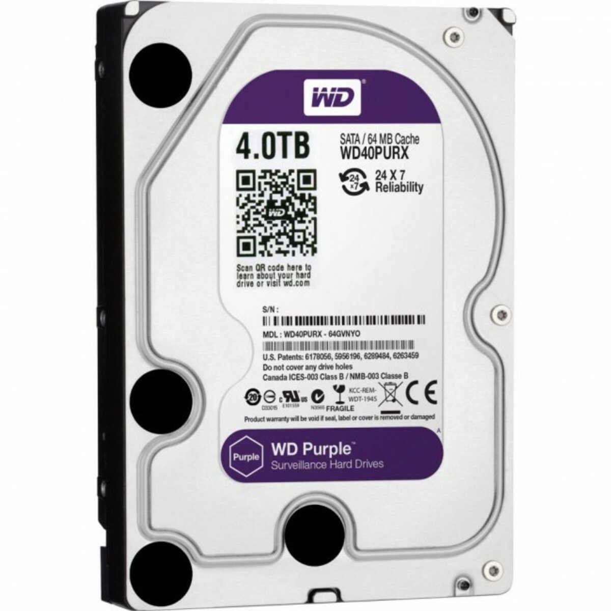 Western Digital HDD 4TB WD40PURX comandă online